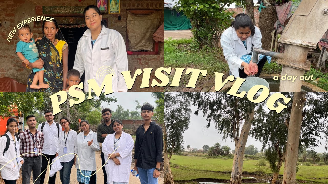 A DAY IN MY MBBS LIFE | *PSM FIELD VISIT *🌴😍| GMC BANSWARA - YouTube