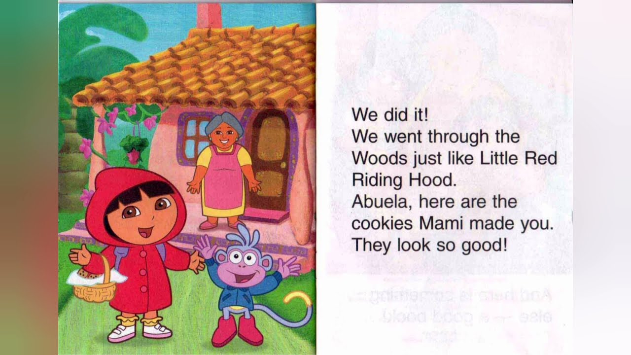 Dora the Explorer as Little Red Riding Hood | Read Aloud book - YouTube