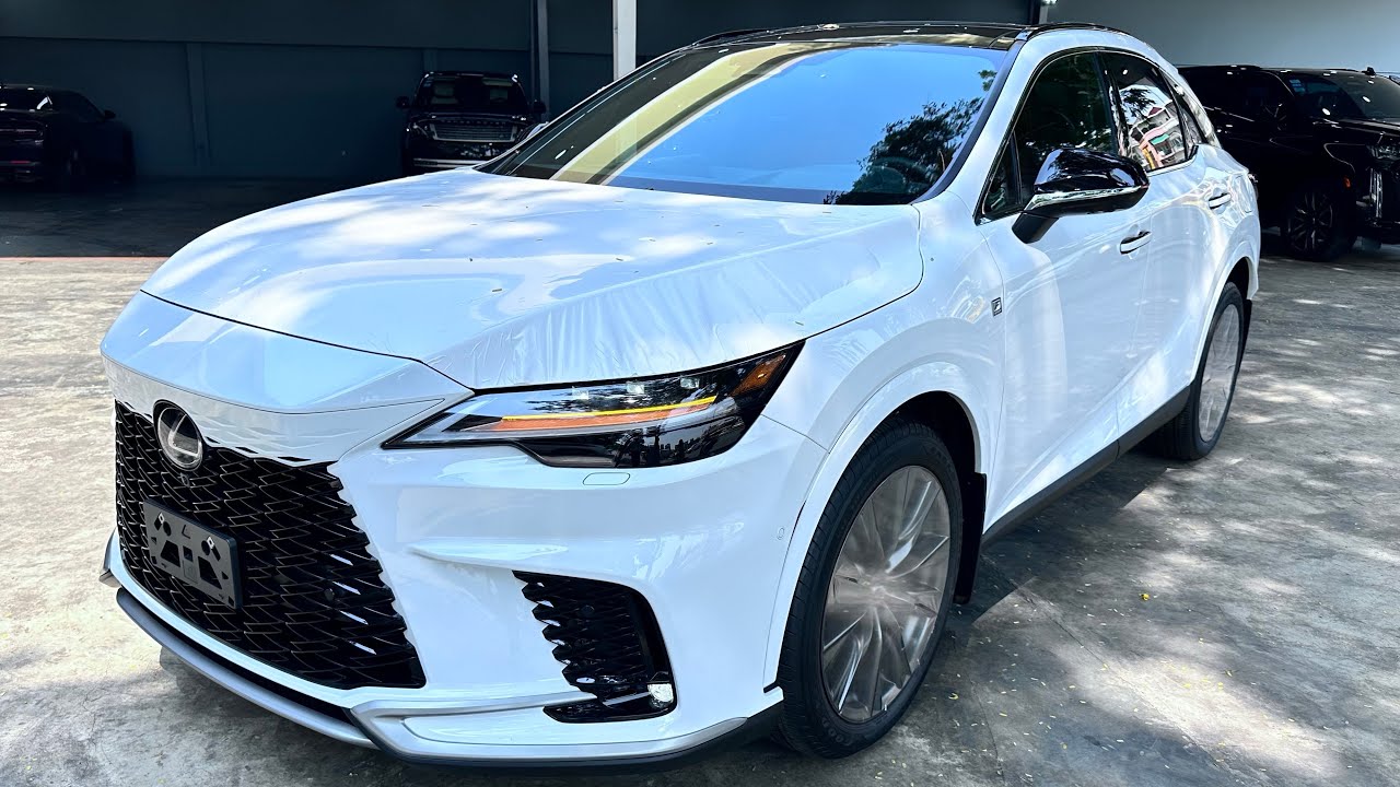 2023 LEXUS RX350 F Sport White Color - Performance Option SUV - YouTube