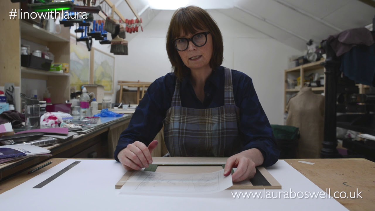 Multi block Lino Print with Laura: Episode 8 - Preparing Lino for ...