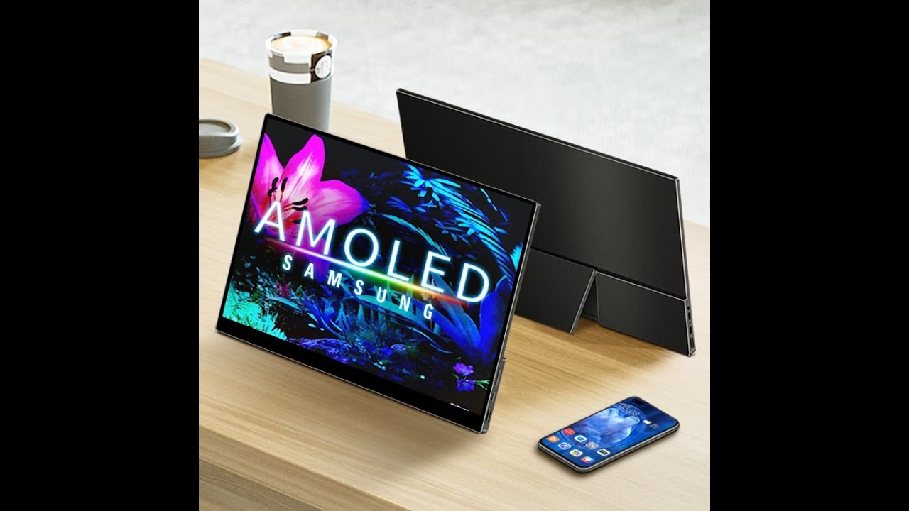 15.6, 13-inch OLED 4K UHD Touch Screen Portable Monitor,HDMI-compatible ...