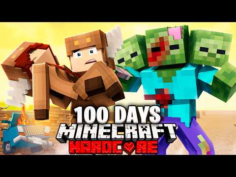 I Survived 100 Days in a Zombie Apocalypse in Hardcore Minecraft.. Here’s What Happened