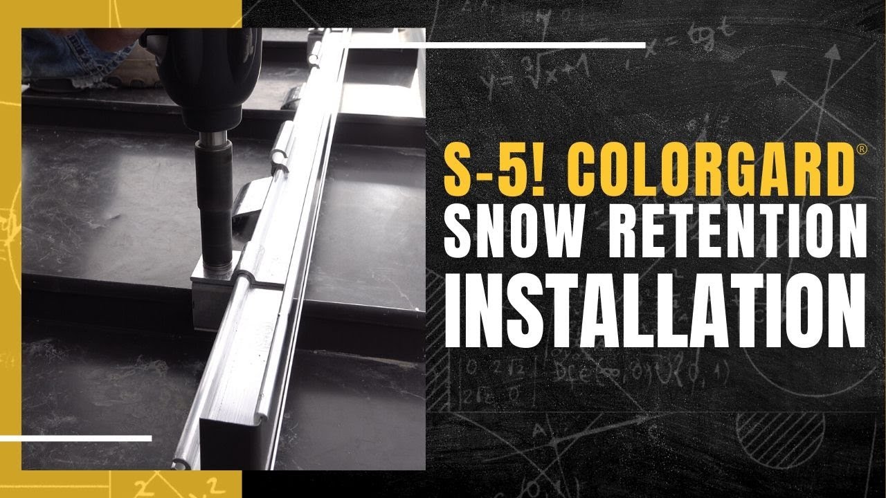 S-5! Colorgard® Snow Retention | Installation Video - YouTube