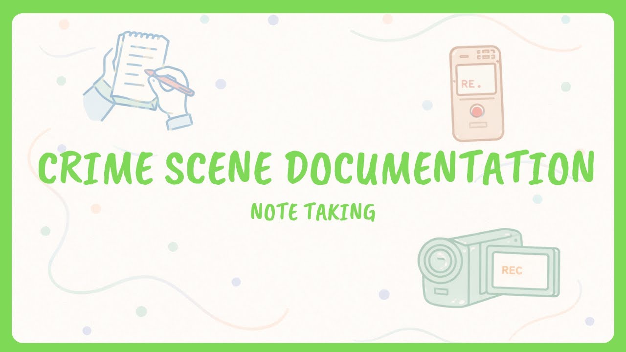 Crime Scene Documentation: Note-Taking - YouTube