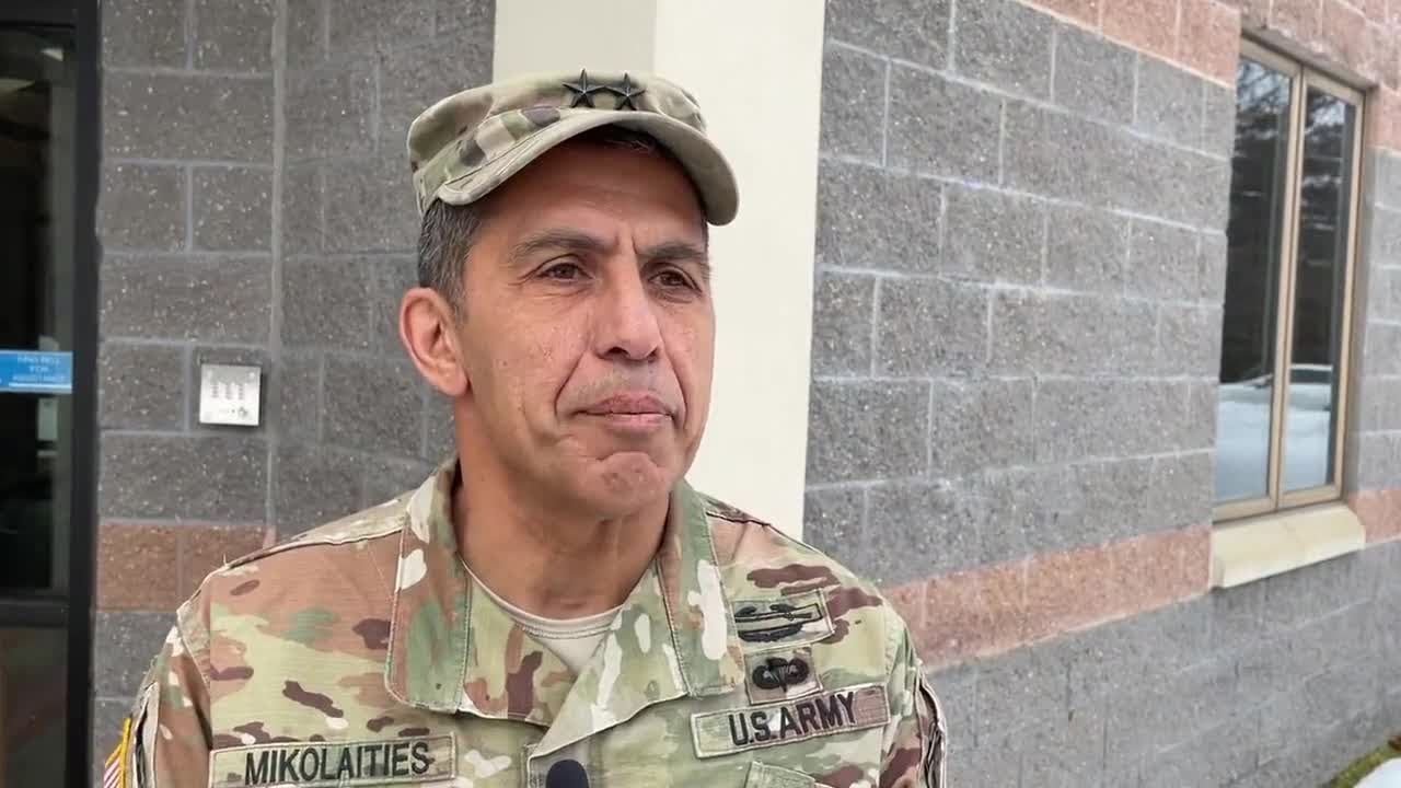 Maj. Gen. David Mikolaities says NH National Guard members will deploy to state prison - YouTube
