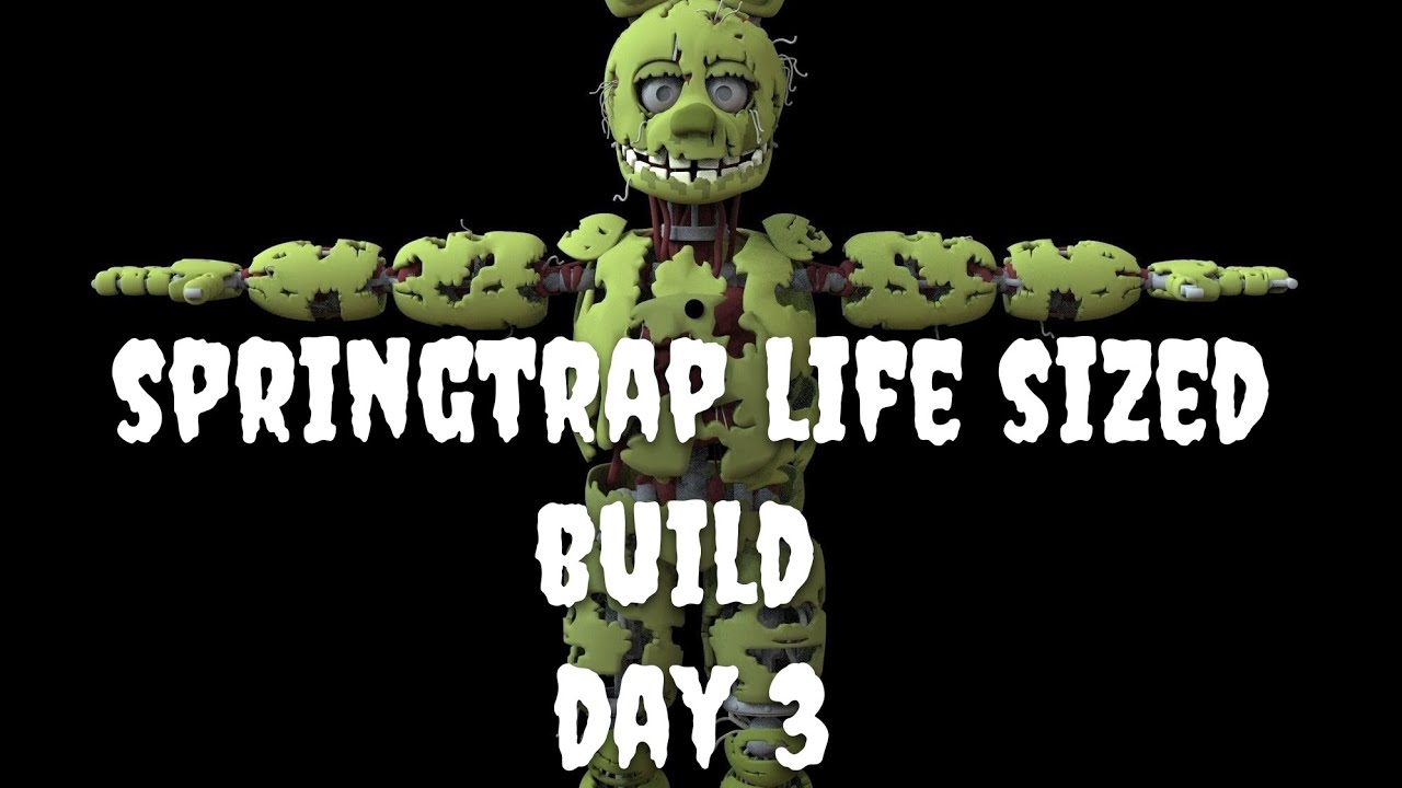 springtrap life sized build day 3 ( Springtraps ears ) - YouTube