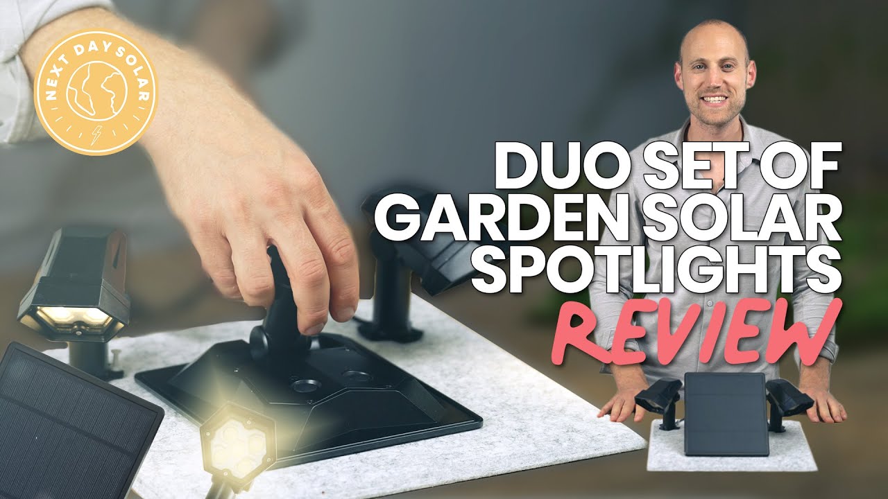 Solar Powered Garden Lights - Duo Pair - Next Day Solar - YouTube