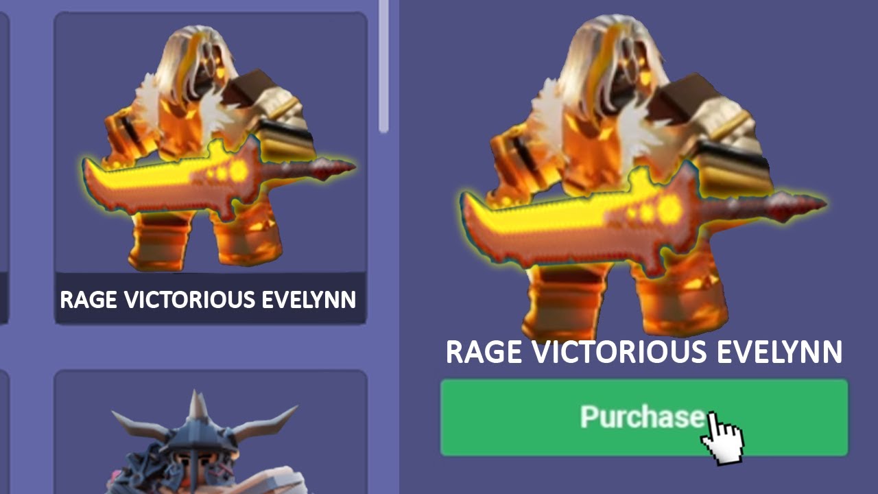 When You Get The RAGEBLADE With VICTORIOUS EVELYNN In Roblox Bedwars ...