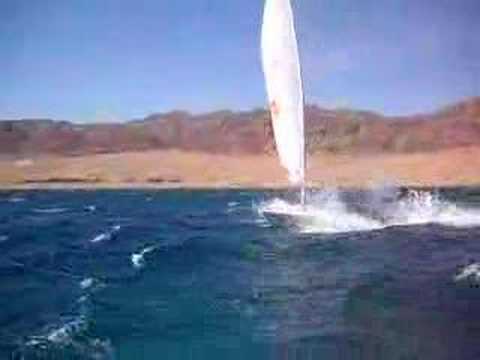 more high wind laser sailing