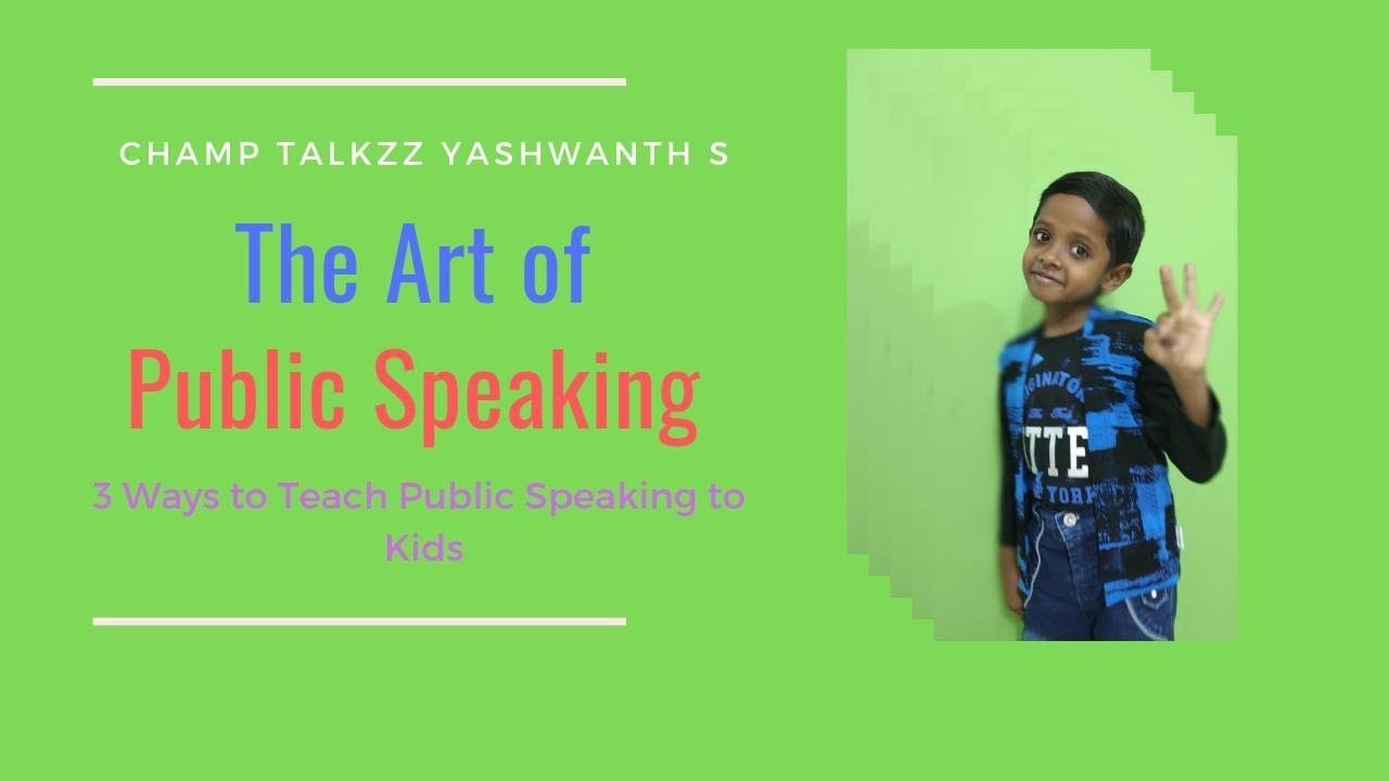 The Art of Public Speaking | Kids Speech English | Kids Story telling ...