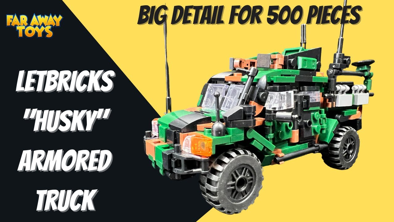 LetBricks - MOC Modern Military Armored Car (Husky) - YouTube