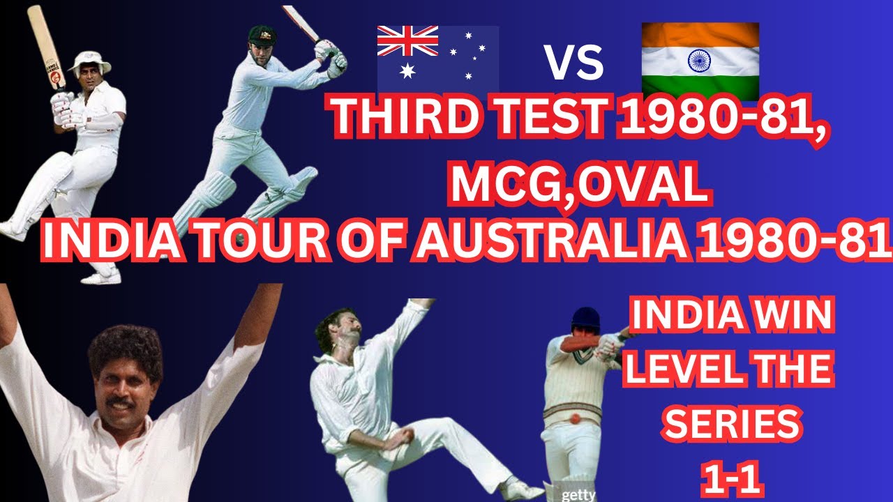 India VS Australia 3rd Test| India Win Levels The Series 1-1 MCG - YouTube
