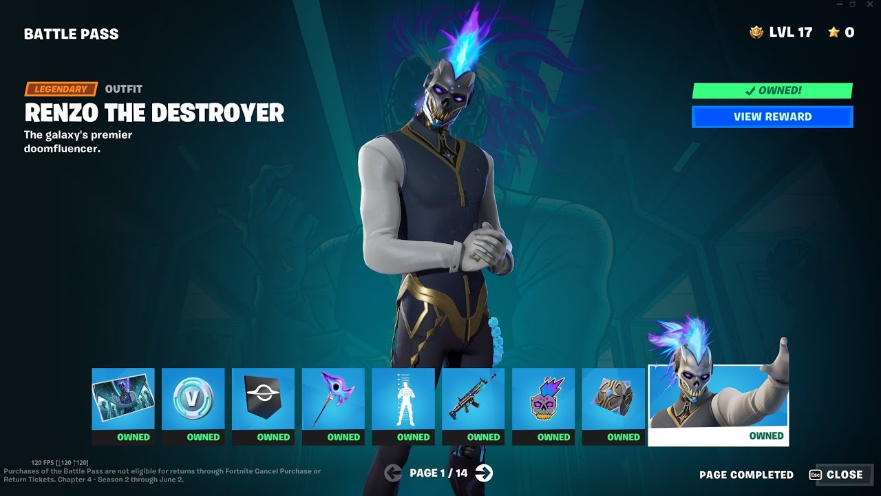 Renzo The Destroyer Skin Showcase In Fortnite - YouTube