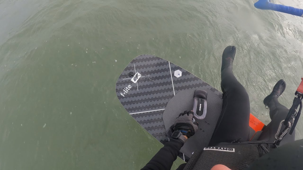 Kiteboarding kite foil at the oso on Black Friday 11.24.23 - YouTube