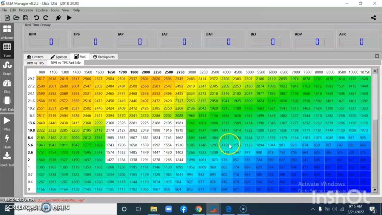 Remap Click 125i up to 10750RPM -HDIAGPRO USER - YouTube