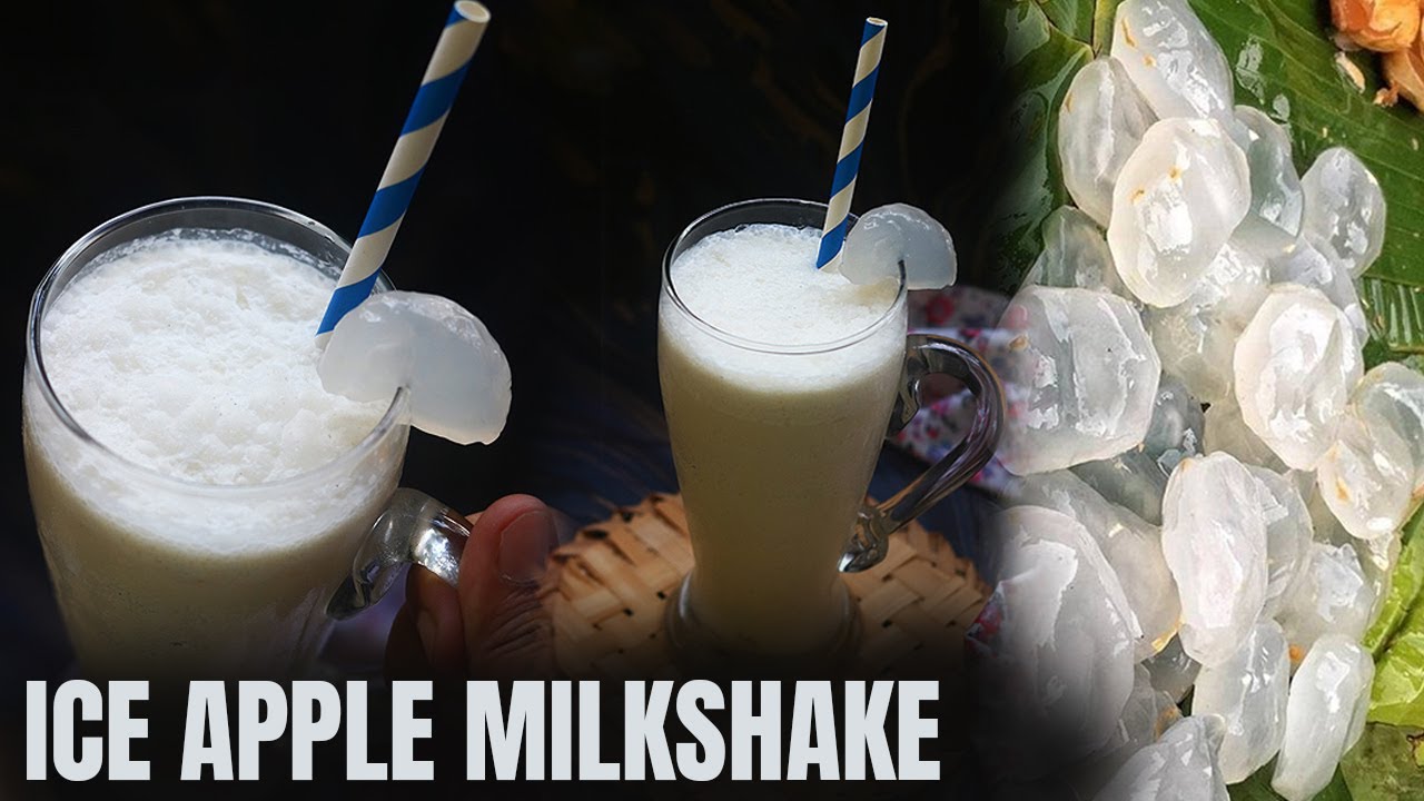Ice Apple Milk Shake |Summer special நுங்கு Milk shake recipe |Crazy ...