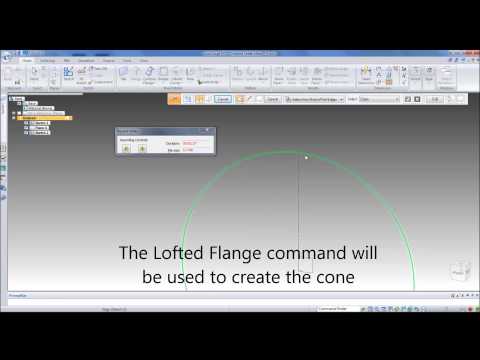 SHeet Metal Cone creation and unfold in Solid Edge