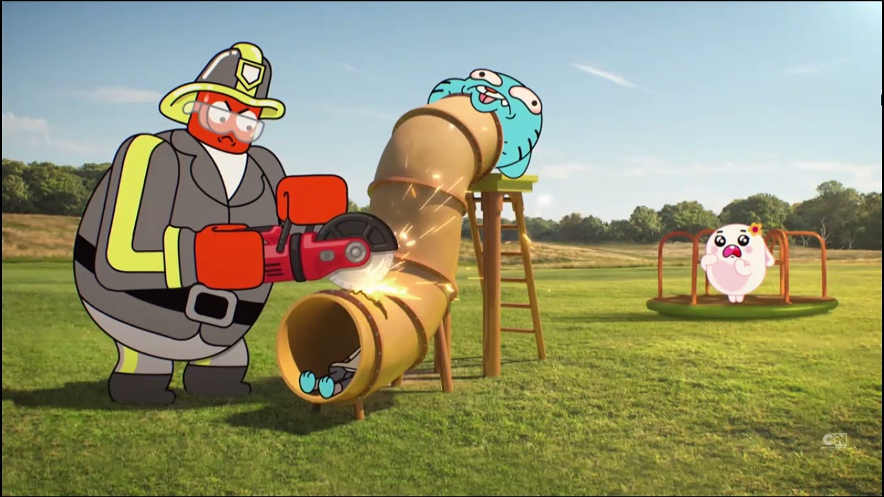 The Amazing World Of Gumball - Stuck In Slide - YouTube