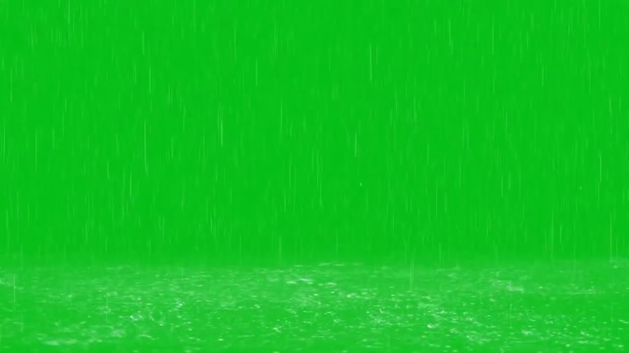 raindrops green screen hd - YouTube