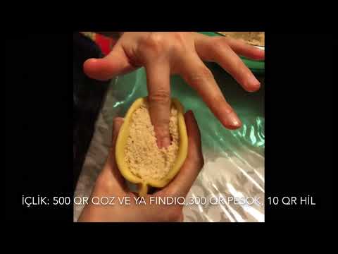 Şekerbura- yayma üsulu ile