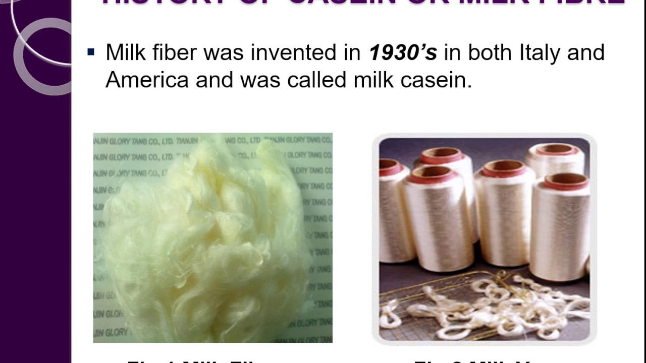 From Milk to Textile Fiber - YouTube