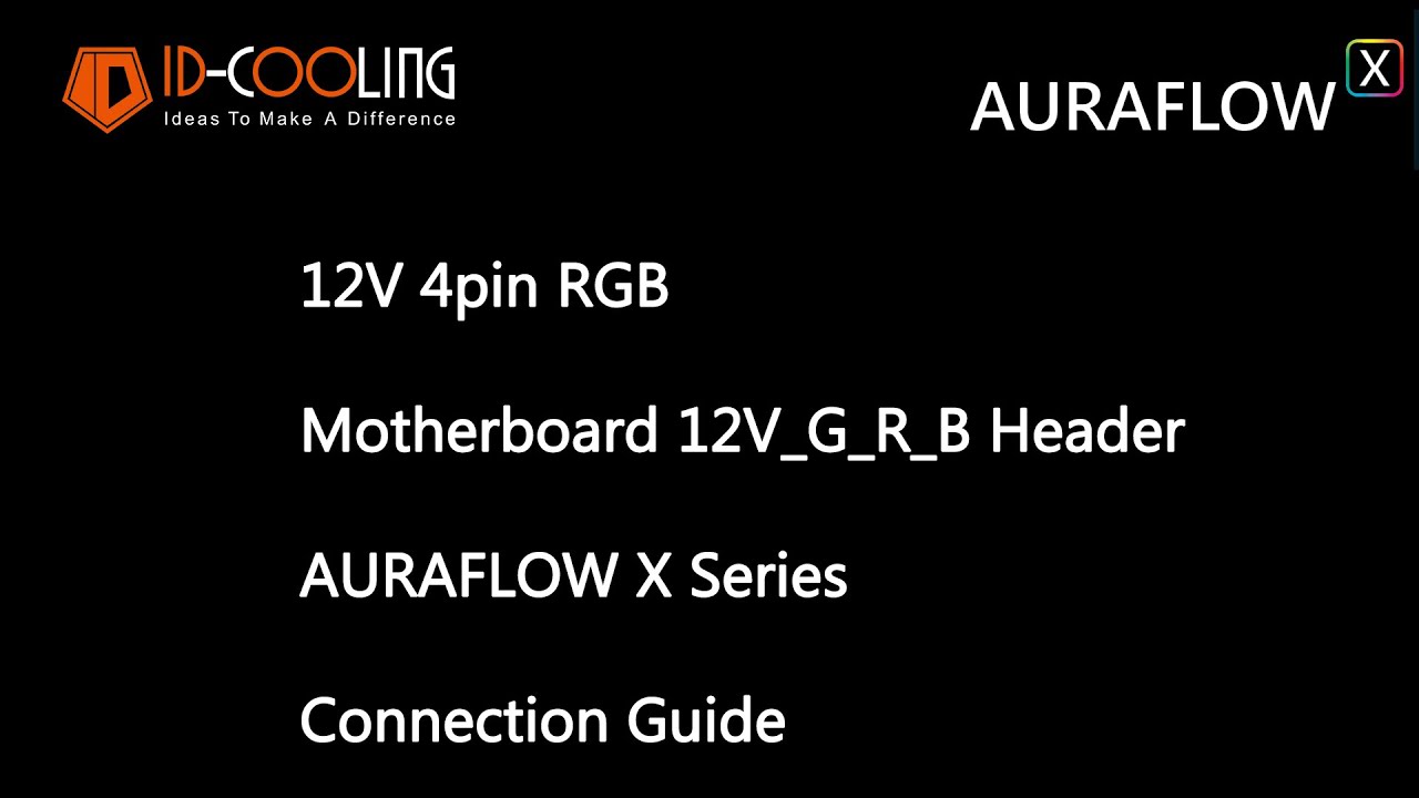 [How to] Connect 12V 4pin RGB Cables (Applicable to both AIO and Air ...