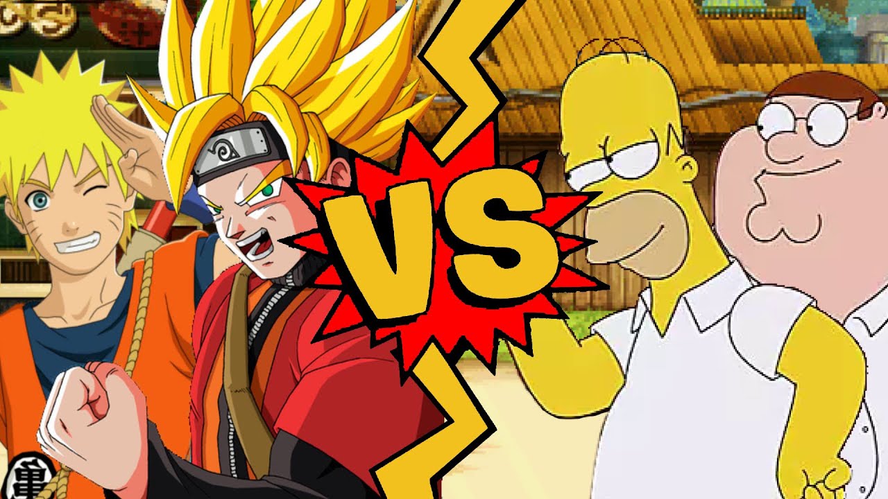 M.U.G.E.N Battles | Goku/Naruto Uzumaki vs Homer Simpson/Peter Griffin ...