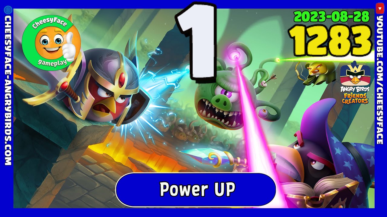 Level 1 HighScore Walkthrough POWER-UP Angry Birds Friends Sword and ...