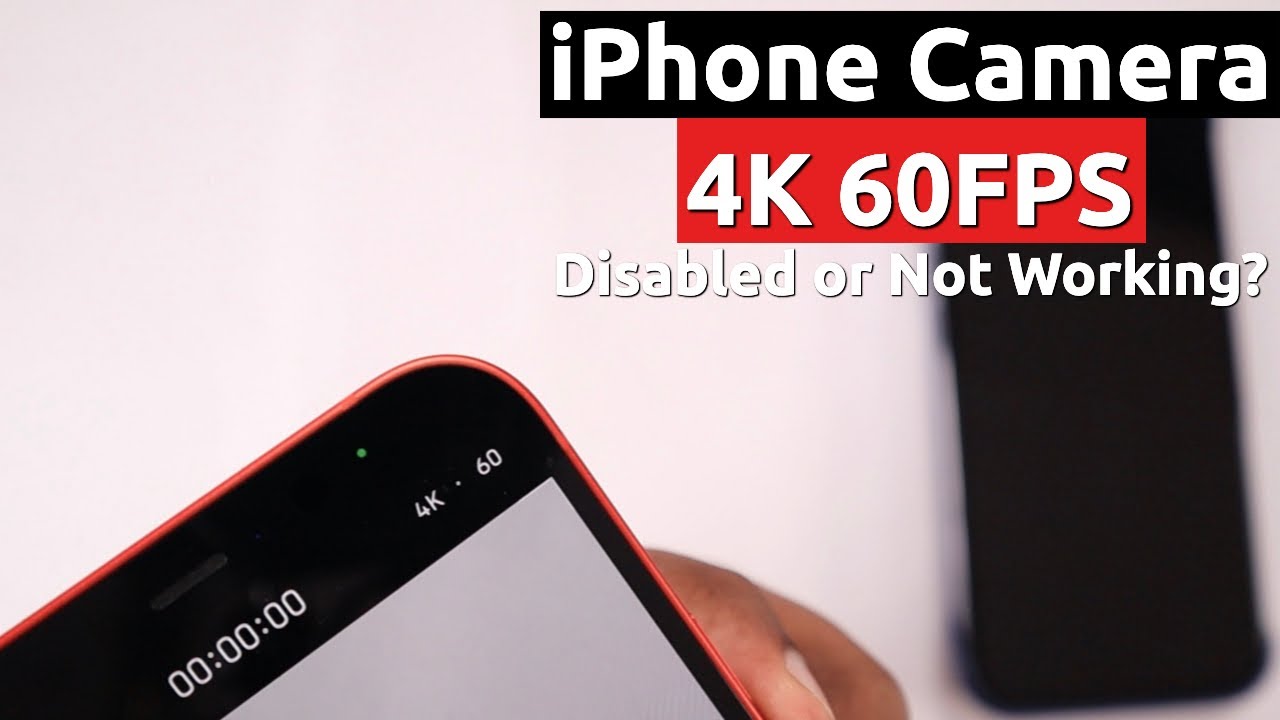 iPhone CAMERA 4K 60FPS Disabled or Not Working? 🔥 Let's Fix It - YouTube
