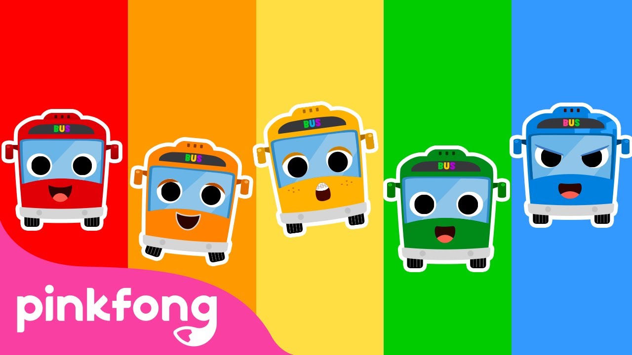 Mix🌈 Aprende los Colores con Autobuses🚌 | Canciones Infantiles ...