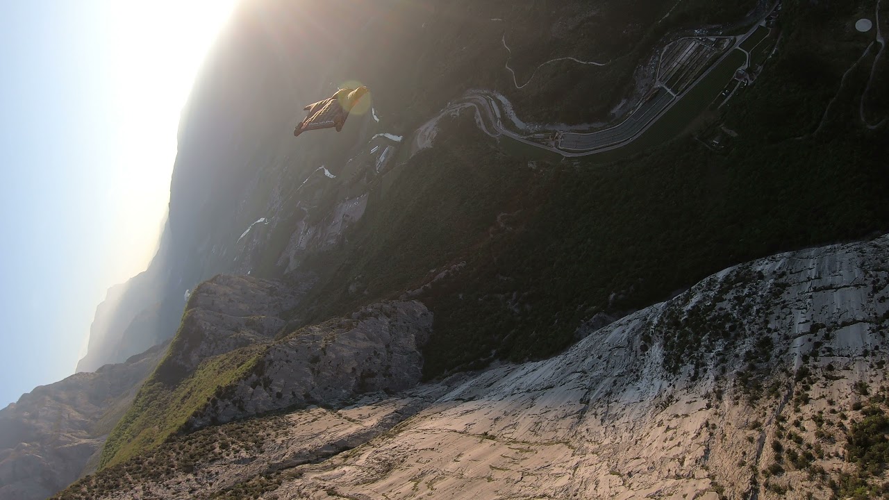 Monte Brento - wingsuit BASE jump - YouTube