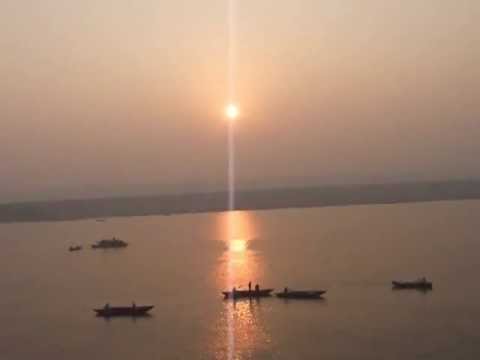 Varanasi Sun rise at Ganges - YouTube