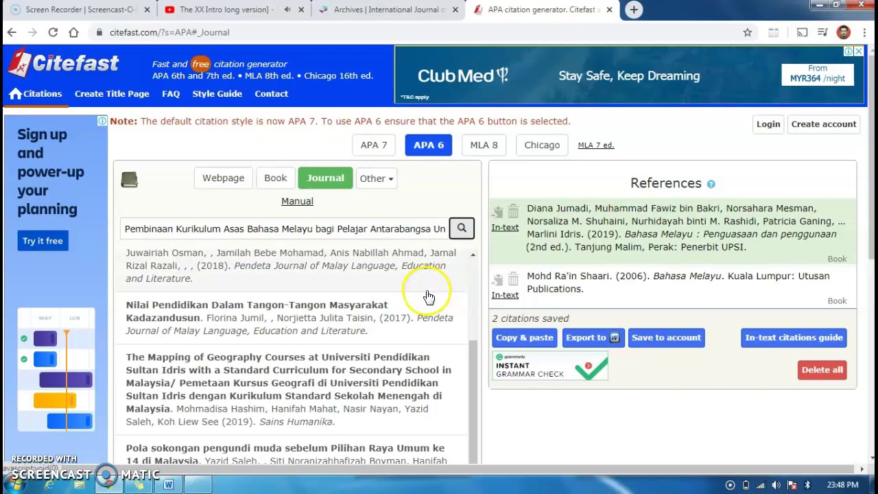 Tutorial Penulisan Rujukan dengan Menggunakan Citefast by Fawiz Bakri - YouTube