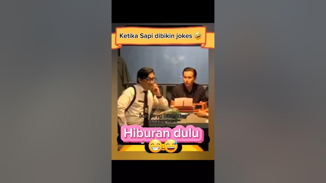 Hiburan dulu 😁 ketika Sapi dibikin jokes 🤣 #hiburan #entertaiment #lucu #kocak #ngakak - YouTube
