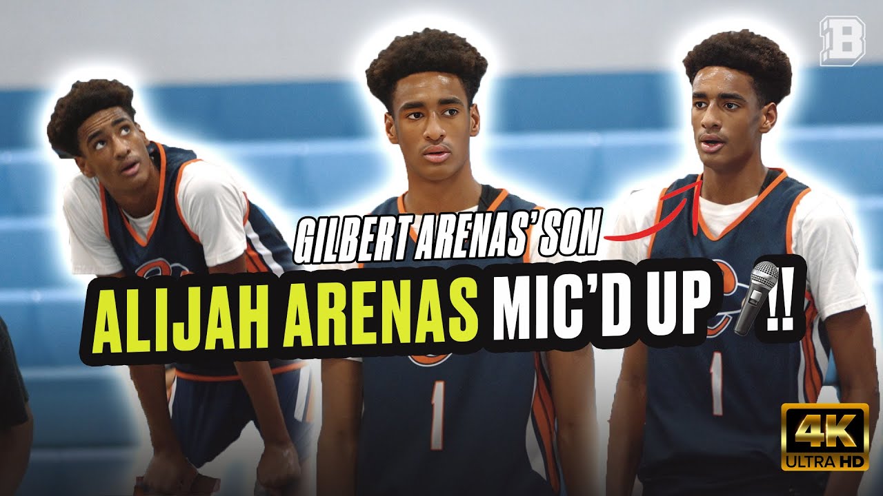 We Mic'd up Alijah Arenas and he dropped 50😳 | Gilbert Arenas’ son is ...