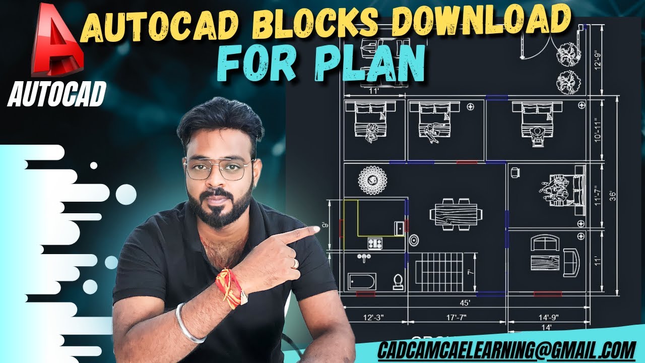How to Download Free CAD Block and How to Insert in Plan || Interior ...