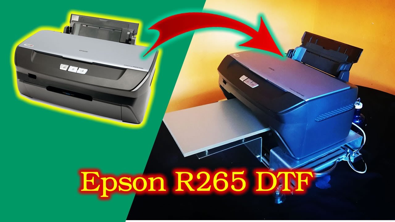 Impresora Epson R265 Modificada Para DTF - YouTube
