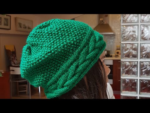 Burgulu Prinç Örgü Bere/Cable Seed Stitch Beanie