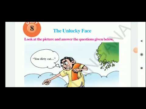 " The Unlucky face " unit 8 class 4 English Telengana board - YouTube