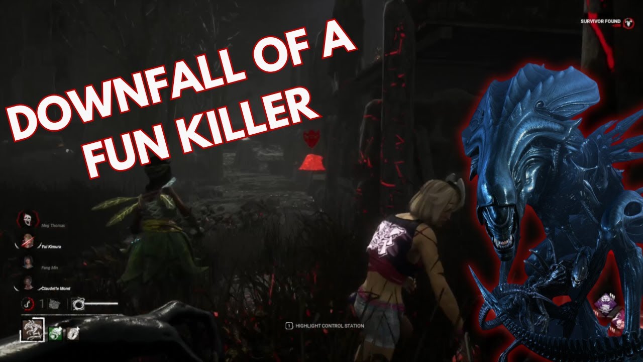 Downfall of a Fun Killer / Xenomorph / Dead By Daylight Killer Gameplay ...