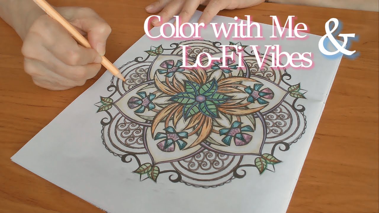Color With Me | Step by Step | Lo-Fi Relaxing Vibes - YouTube