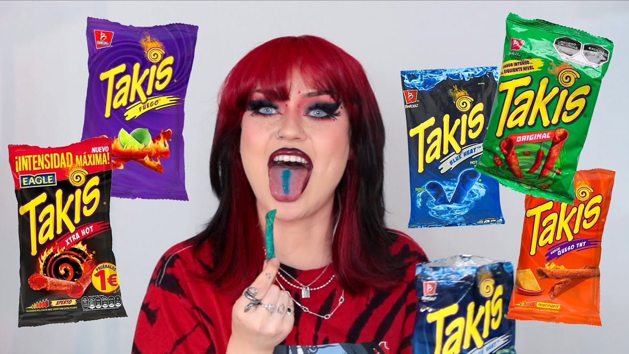 German Girl tries & rates EVERY Flavor of Takis - YouTube