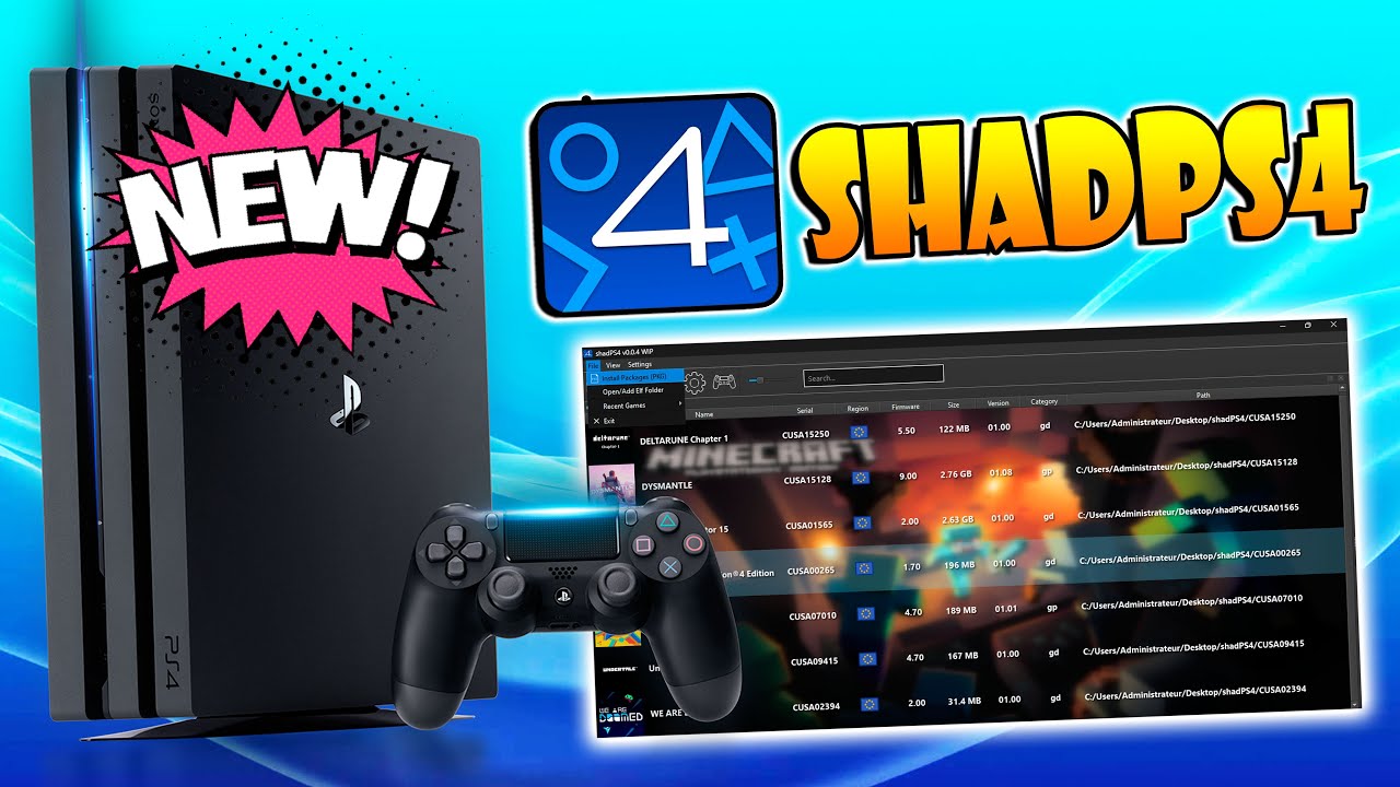 Sin Altos Requisitos!! Emulador PS4 para PC Nuevo y GRATIS Shadps4 - YouTube