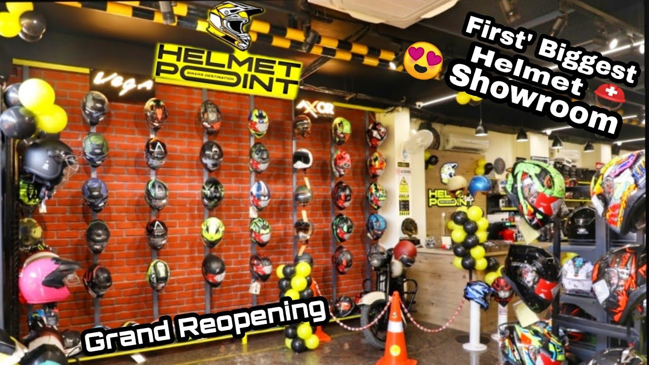 Helmet Point New Showroom || Grand Reopening Celebration || With😍 ...