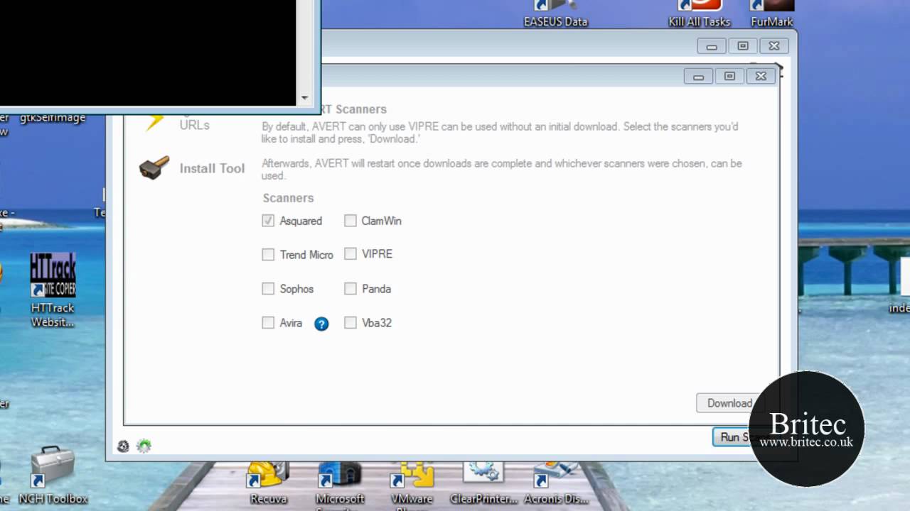 AVERT Scans Your Infected Windows PC With 8 Popular Malware Removal Tools by Britec - YouTube