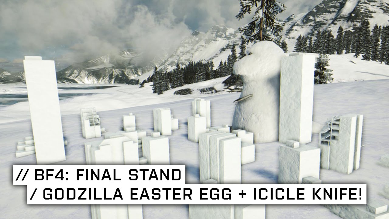 BF4 GODZILLA EASTER EGG + ICICLE KNIFE! | Battlefield 4: Final Stand ...