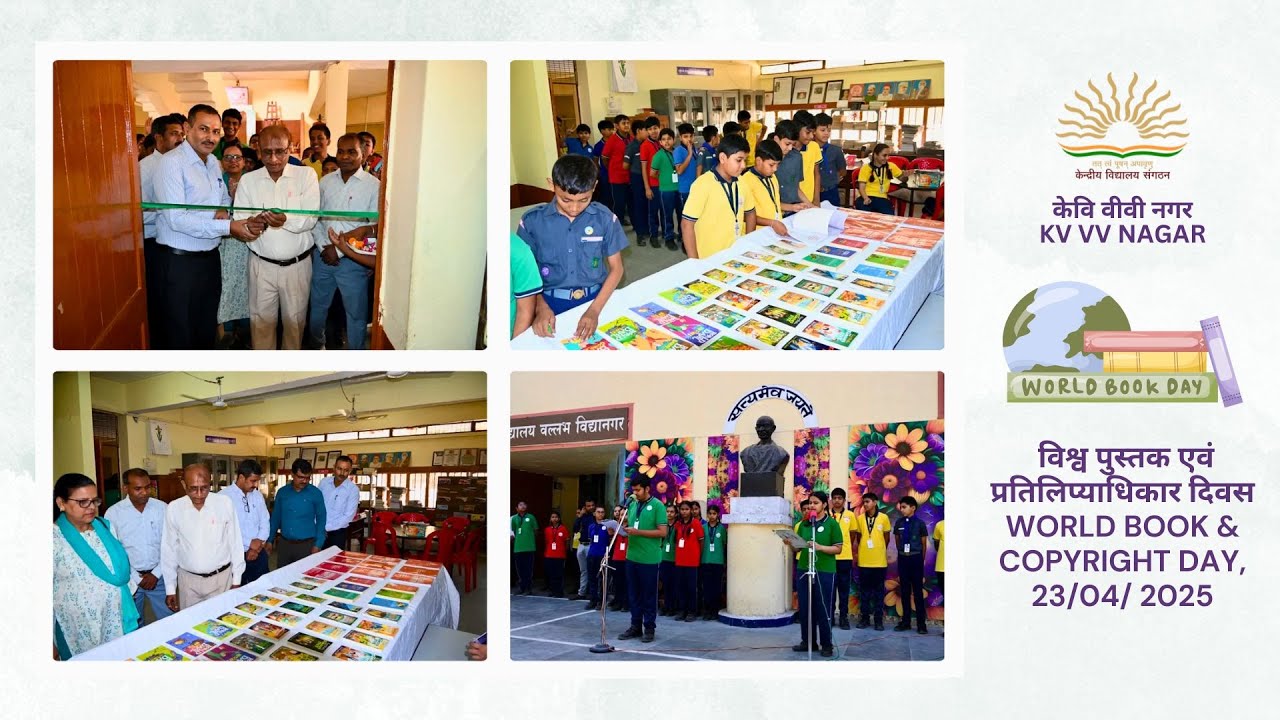 WORLD BOOK & COPYRIGHT DAY 2025 || KV V V NAGAR || 23/04/2025 - YouTube