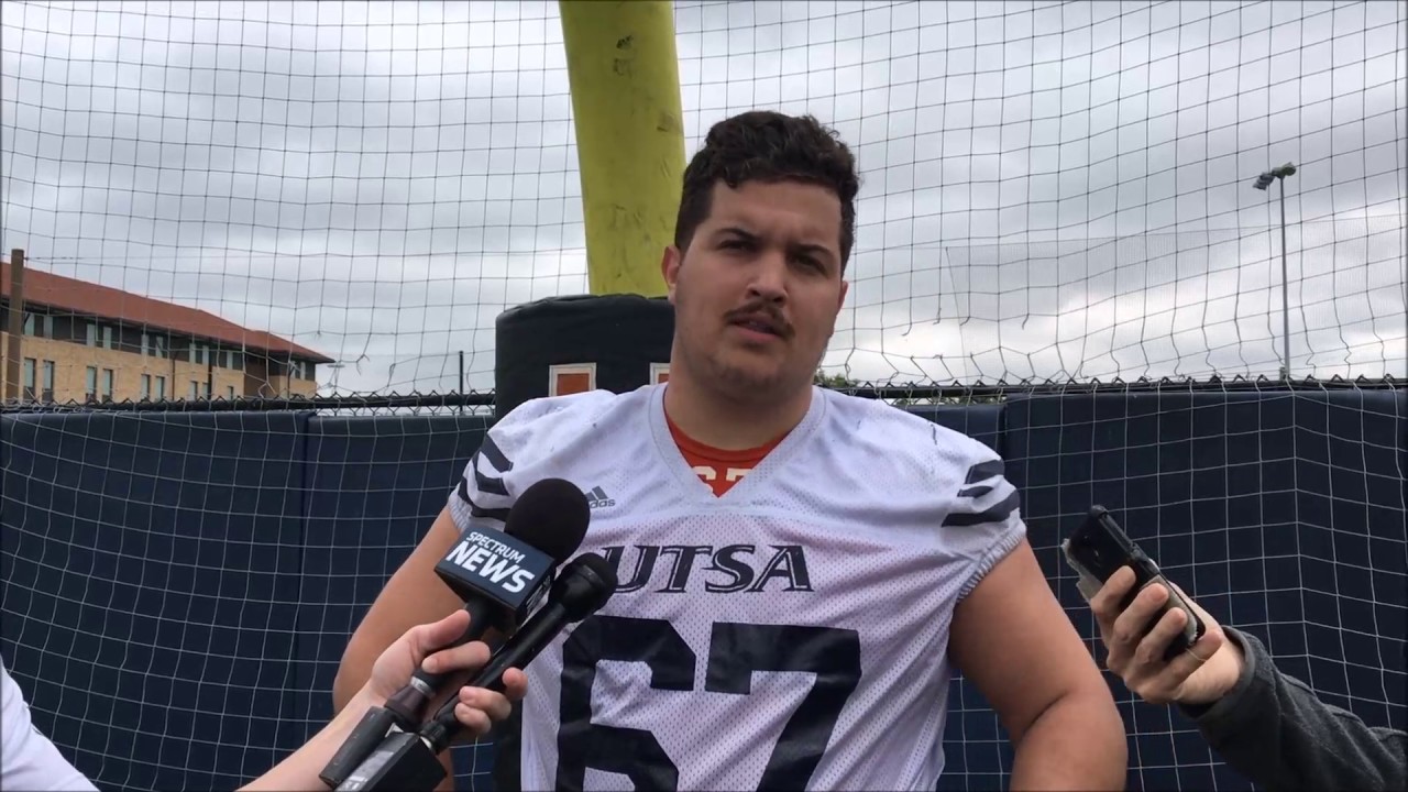 Spring Practice Interview UTSA OL Kyle McKinney 3.20.17 - YouTube