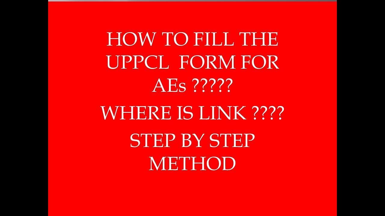 #UPPCLNEWVACANCY ,How to fill the uppcl form for AE - YouTube