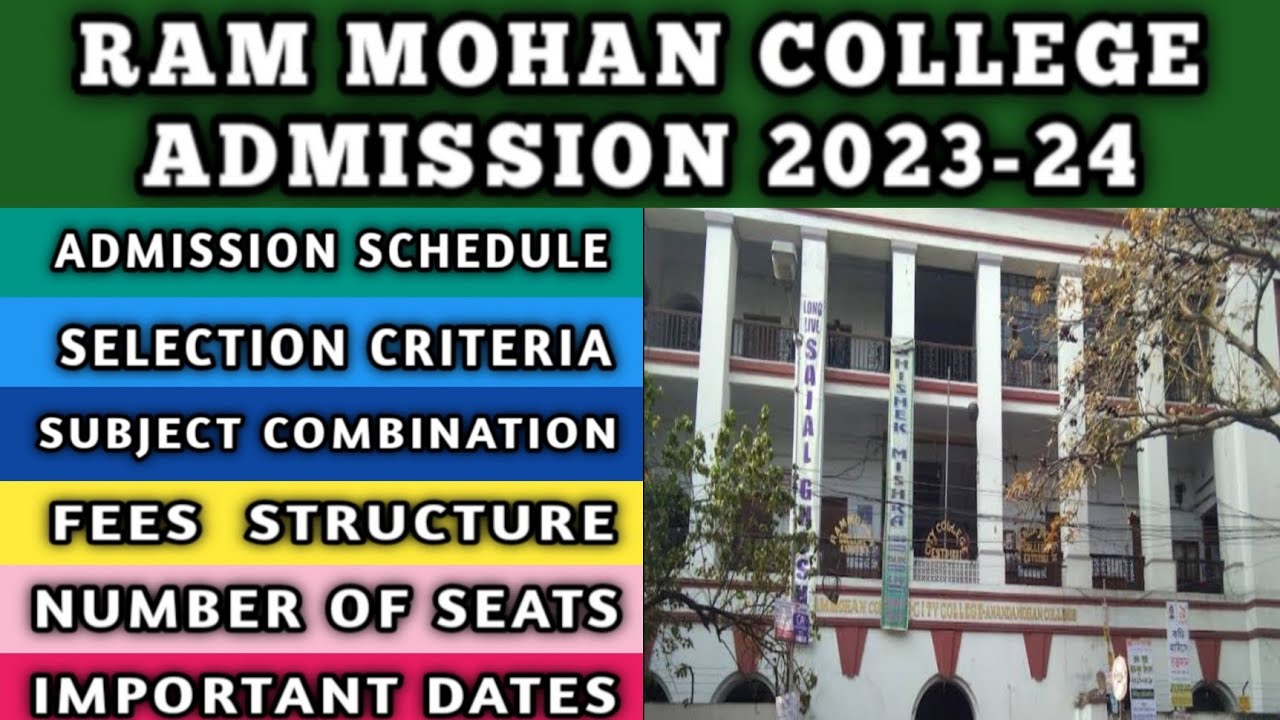 Ram Mohan College Admission 2023 || Calcutta University College ...